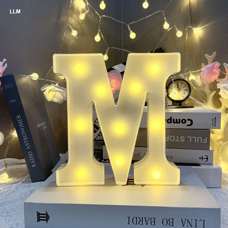 LED LETTER M (8") – GIFT TO LOVE