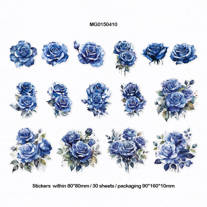 MG0150410 RETRO ROSE ADVENTURE STICKER PACK 30PC – GIFT TO LOVE